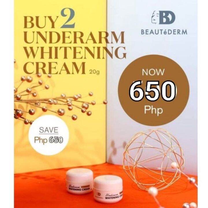BEAUTeDERM Underarm Whitening Cream 20g Buy 1 take 1 | Lazada PH
