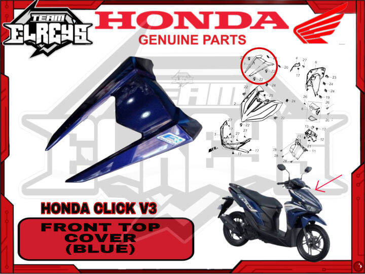 FRONT TOP COVER CLICK 125 VERSION 3 | Lazada PH