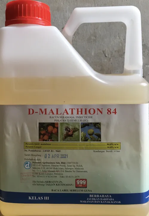 D-Malathion 84 4L / racun serangga / lalat buah & koya " ready stock ...