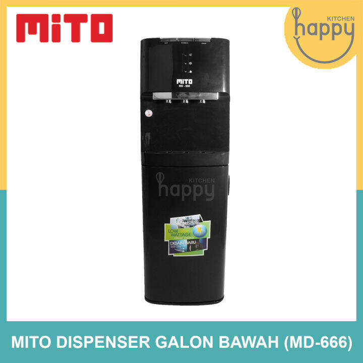Mito Dispenser Galon Bawah Dispenser Air Bottom Load Low Watt MD-666 MD 666 | Lazada Indonesia