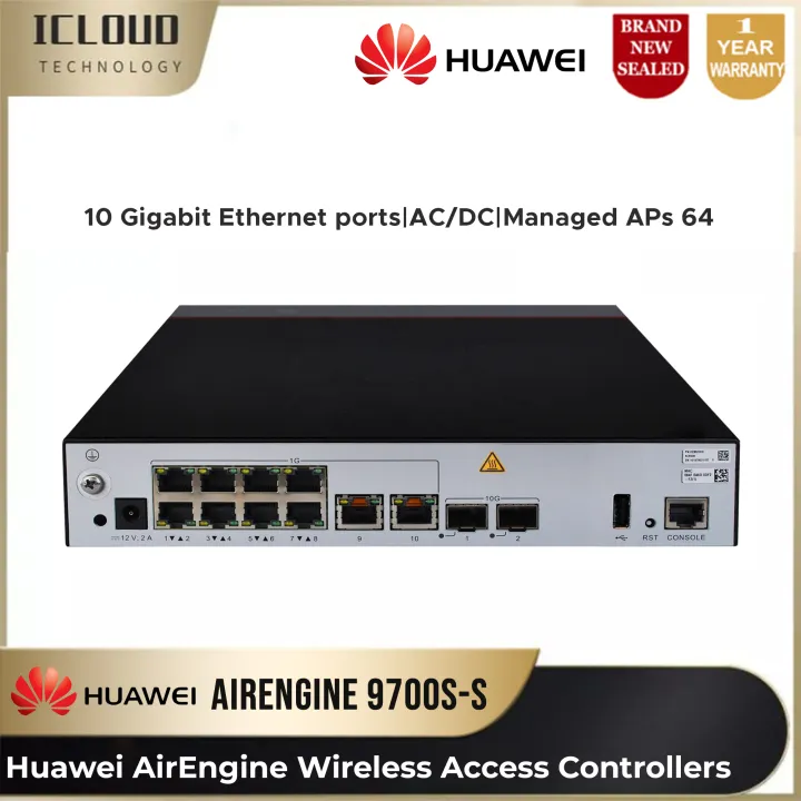 Huawei AirEngine 9700S-S|host (10 Gigabit Ethernet ports, 2 10 Gigabit ...