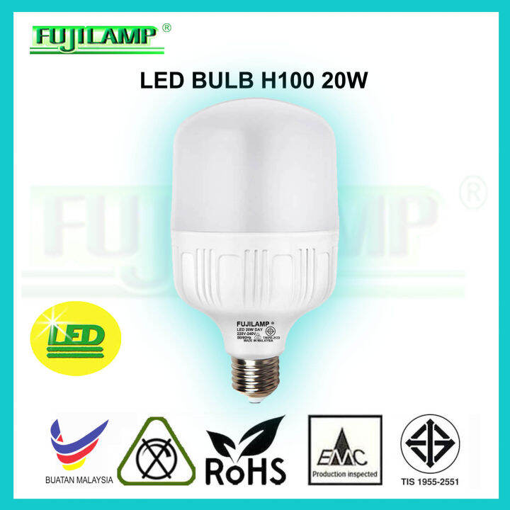 [Local Seller] LED BULB 20W/30W/40W/50W/60W HS-type Daylight FUJILAMP ...