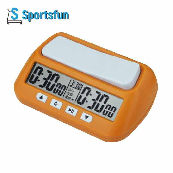 Chess Timer Professional Chess Clock Compact Digital Watch Count Up Down Timer Board Game ...