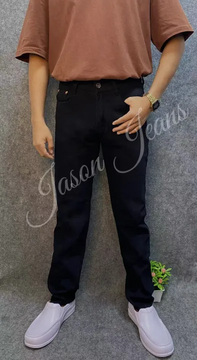 Plain Black maong denim Not Stretchable Jagthug | Lazada PH
