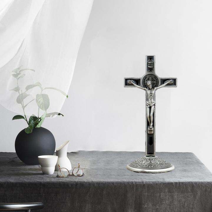 Moon ONAIR Standing Cross Crucifix Cross Altar Jesus Statue Durable Holy Land Catholic Table ...