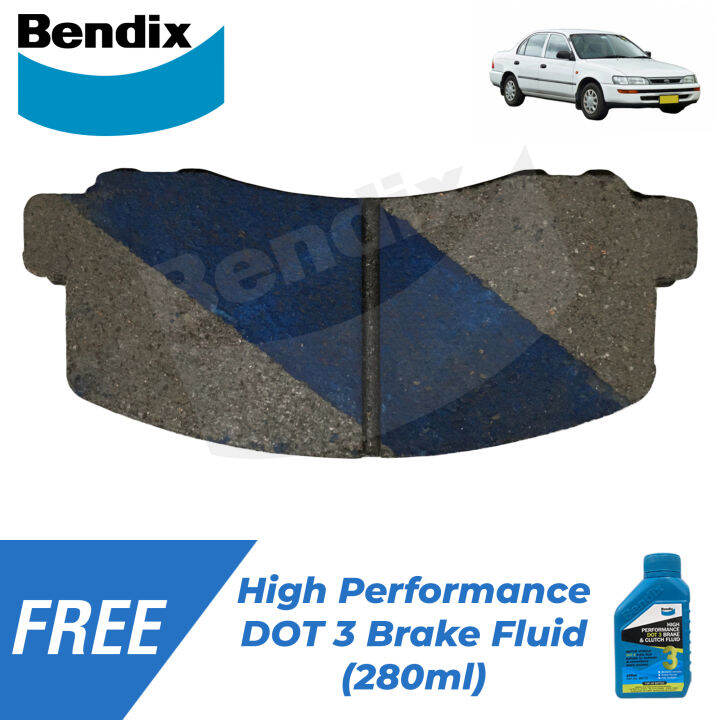 Bendix Brake Pads GCT DB1103 Front Set for Toyota Corolla 1989-1992 | Lazada PH