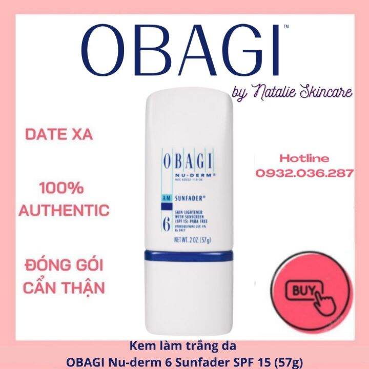 Kem Làm Trắng Da Oba.gi Nu-derm 6 Sunfader SPF 15 (57g) | Lazada.vn