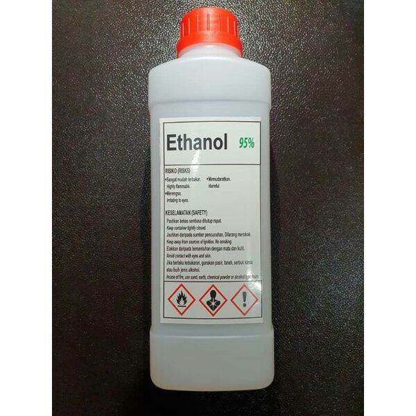Ethanol 95% (Denatured alcohol - Ethyl Alcohol) (500ml / 1 Litre ) | Lazada