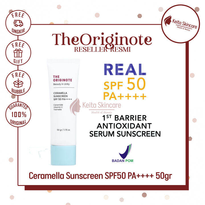 The Originote Ceramella Sunscreen SPF50 PA++++ 50gr | Lazada Indonesia