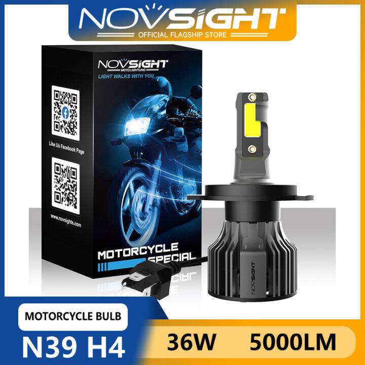 NOVSIGHT M500-N39 36W 5000LM Motorcycle Headlight LED Bulbs H4 ...