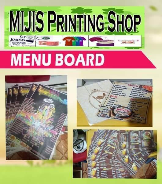 Menu Board(Sintra A4 size) | Lazada PH