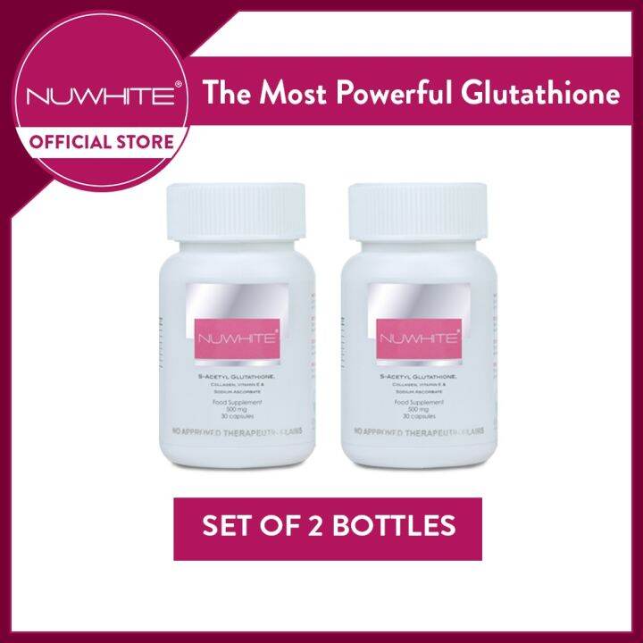 mainit na benta Nuwhite S-Acetyl Glutathione 2 Bottles | Lazada PH