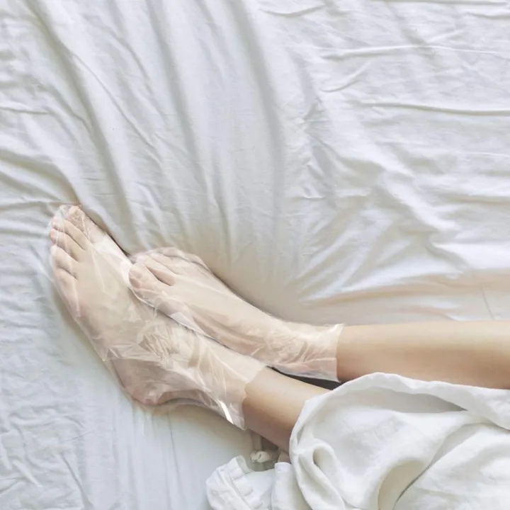 Disposable Plastic Foot Covers Paraffin Bath Wax SPA Care Bags Cover ...