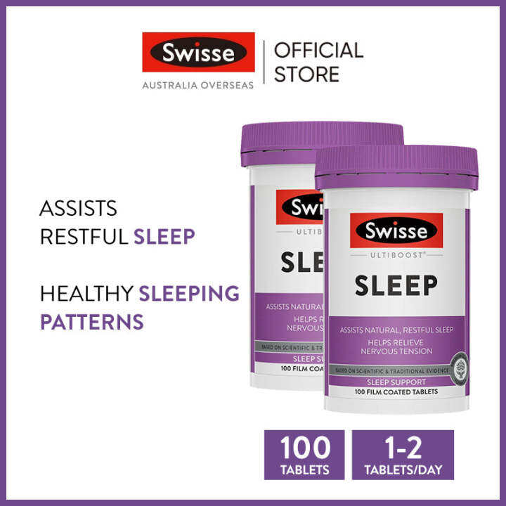 Swisse Ultiboost Sleep 100 Tablets x 2 Bottles (EXP:10 2025) | Lazada PH