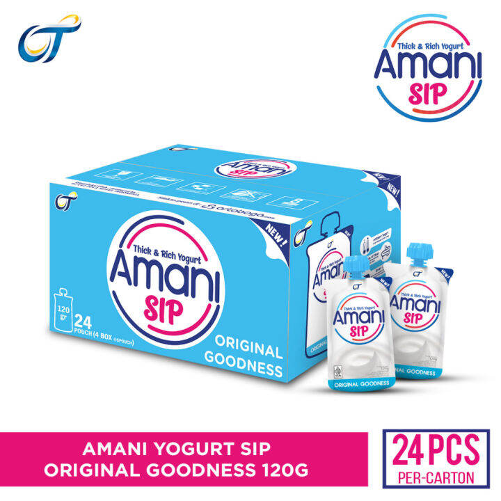 Bundle - Amani Yogurt SIP Original Goodness (24 pouch) | Lazada Indonesia