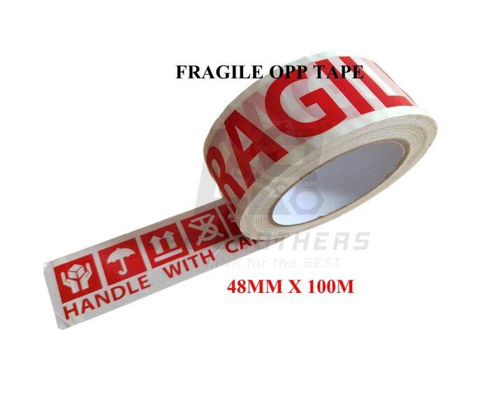 Fragile OPP Tape 48mm x 100m Printing Packaging Tape/Fragile Printing ...