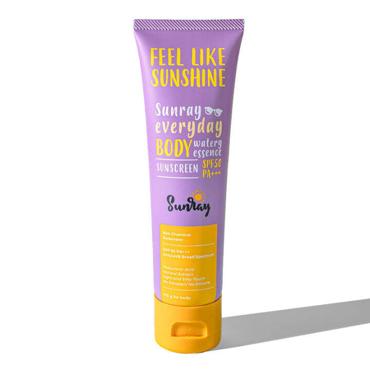 Sunray Everyday Body Watery Essence Sunscreen SPF50 PA+++ 100g. ครีมกัน ...