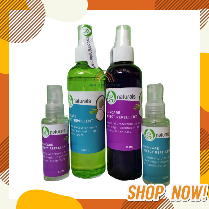 Insect Repellant Spray Citronella & Lemon Grass Scent 250ml & 60ml with ...