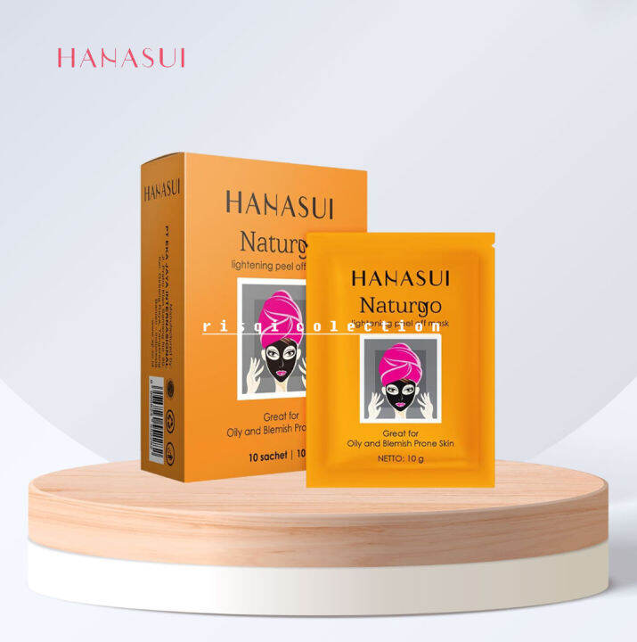 Hanasui Brightening Peel Off Face Mask isi 10 Pcs - Masker Naturgo ...