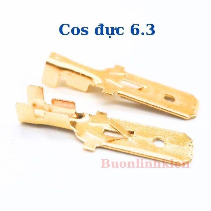 Đầu cos ghim 6.3 loại đực, cốt gài, cosse nối dây điện (túi 50-100 cái ...
