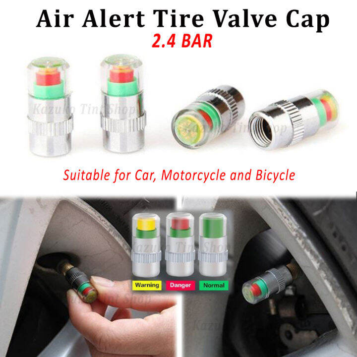 Car Air Alert Tire Valve Cap Gauge Tyre Pressure Monitor Indicator ...