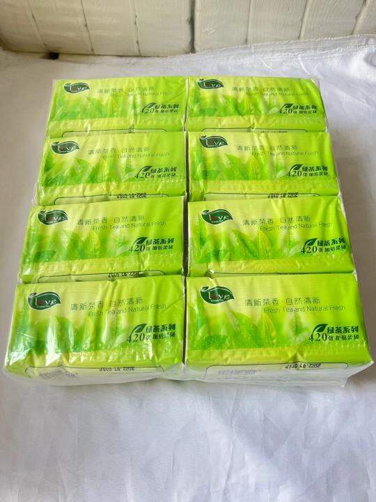 High quality tissue 420 Sheets 8 Pcs Disposable Inter-Folded Facial ...