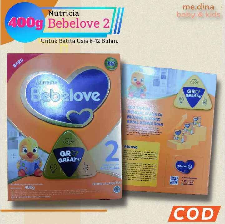 Susu Formula Nutricia Bebelove 2 400gr / Untuk Batita Usia 6 s.d 12 ...