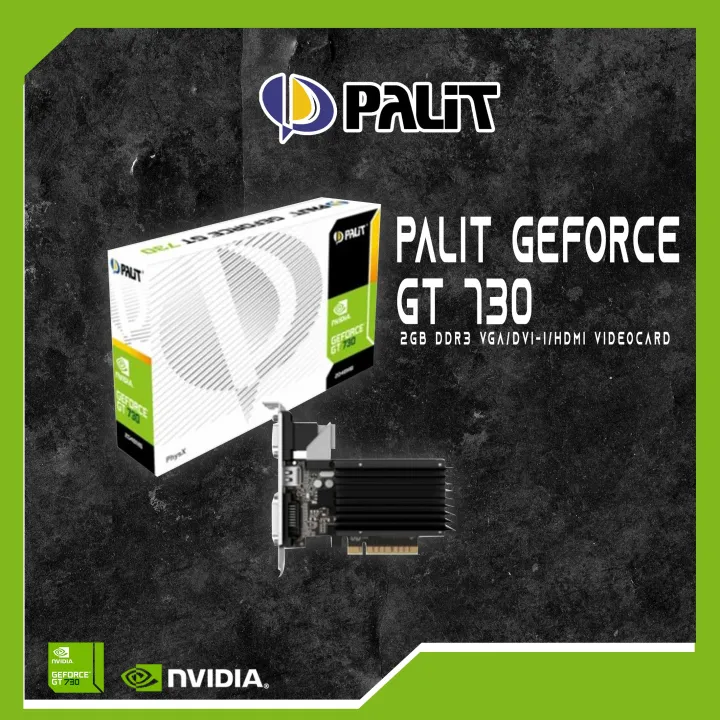 Palit GeForce GT 730 2GB DDR3 64Bit VGA DVI HDMI Videocard Card | Lazada PH