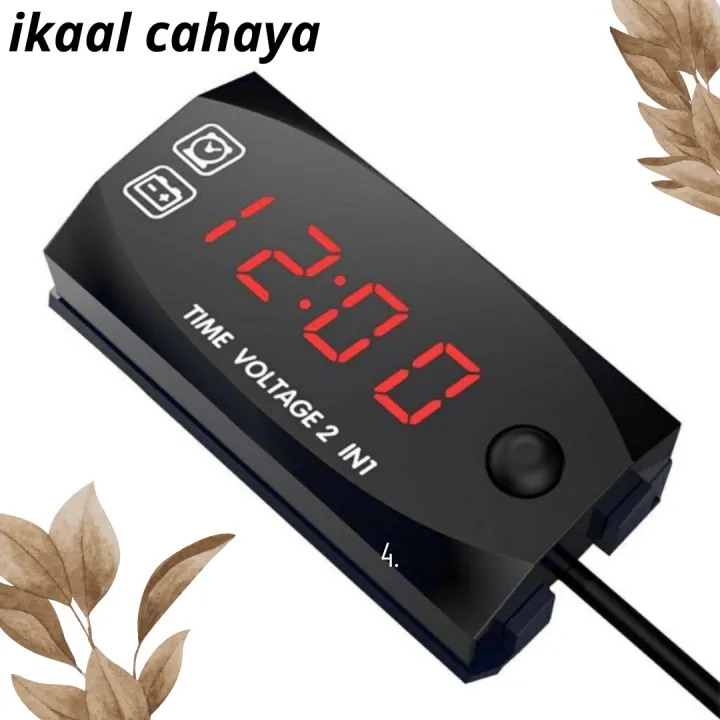 Voltmeter Volt Meter ACCU Aki 3 in 1 Mini 3 12V Universal Semua Motor Bisa | Lazada Indonesia