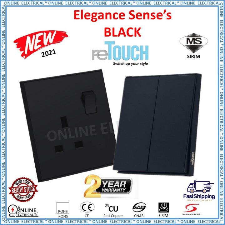 [SIRIM APPROVED] reTouch Elegance Sense's Modern Wall Switch Socket ...
