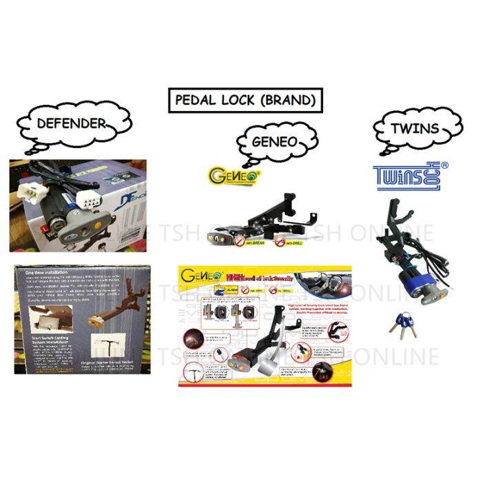TOYOTA HILUX REVO PEDAL LOCK DOUBLE LOCK YEAR 2016-2020 DFENDER, GENEO ...