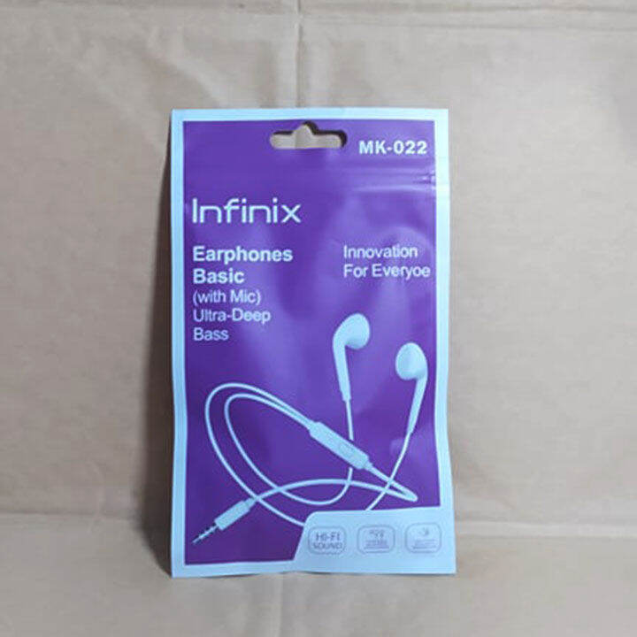 INFINIX MK-022 Super Bass Sterio In-ear earphone | Lazada PH
