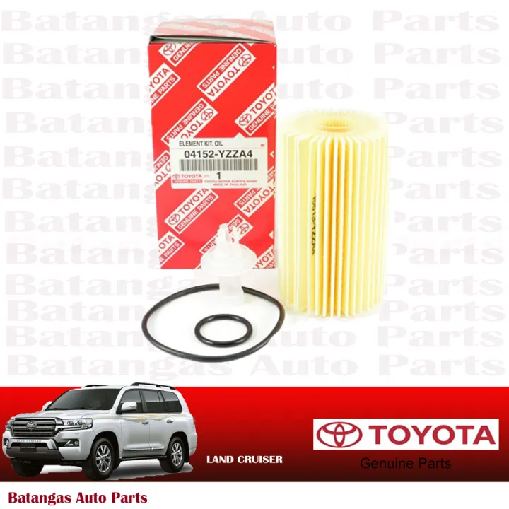 GENUINE TOYOTA OIL FILTER 04152-YZZA4 for LAND CRUISER 1VD ENGINE 4.5 ...
