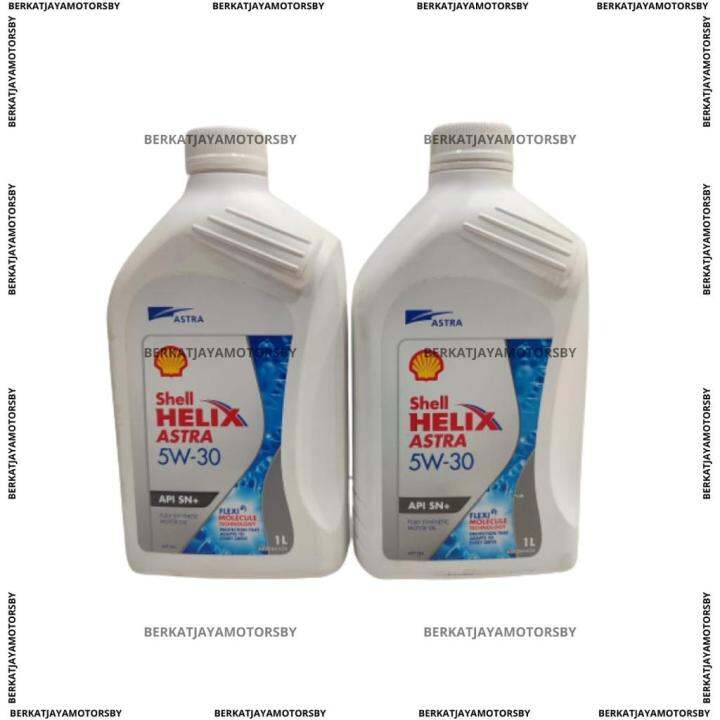 OLI MOBIL BENSIN SHELL HELIX ASTRA 5W 30 API SN PLUS FULL SYNTHETIC 1L ...