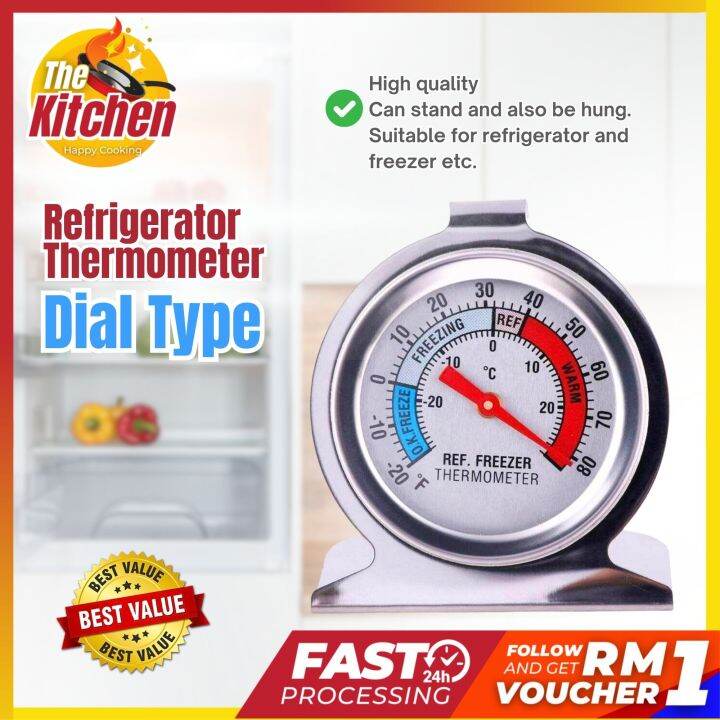 Z-1 Refrigerator Freezer Thermometer Dial Type Temperature Indicator ...