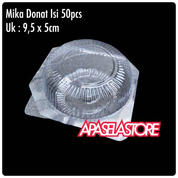 MIKA DONAT BULAT - TRAY DONUT - TEMPAT ROTI KUE ISI 50PCS | Lazada ...