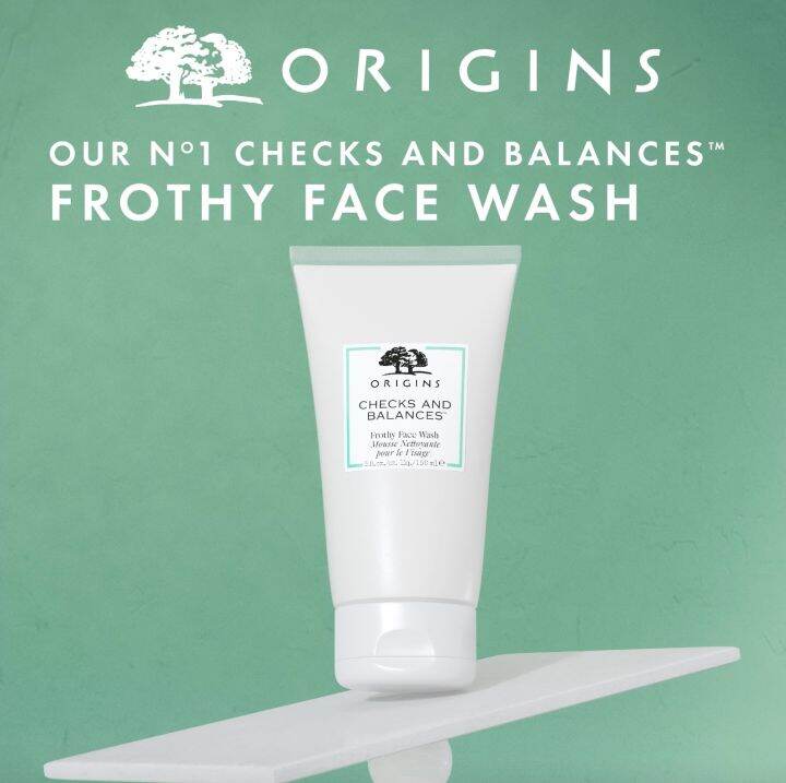 Origins Checks and Balances Frothy Face Wash 150ml | Vegan Gentle ...