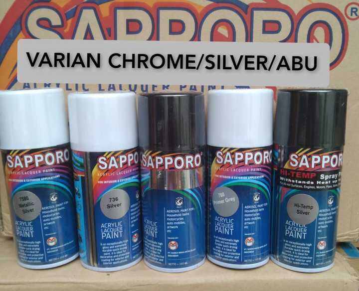 pilok pilox cat semprot Sapporo saporo 150ml varian silver silfer ...