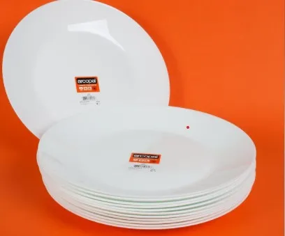 Arcopal Zelie 12pcs Plain White Dinner plates 25cm - Tempered ...