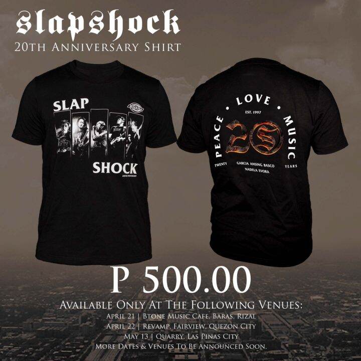 Slapshock 20th Anniversary Shirt | Lazada PH