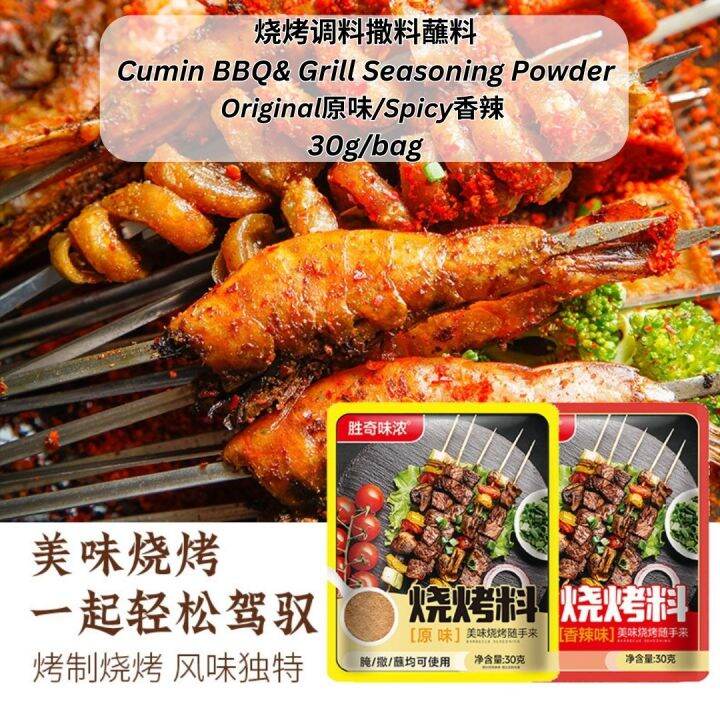 30g 原味/香辣烧烤调料撒料蘸料 BBQ & Grill Seasoning Powder 烤肉秘制烧烤料 | Lazada