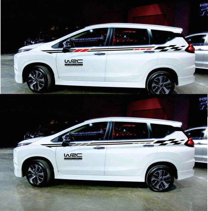 stiker mobil Xpander cutting variasi samping body lis striping ...