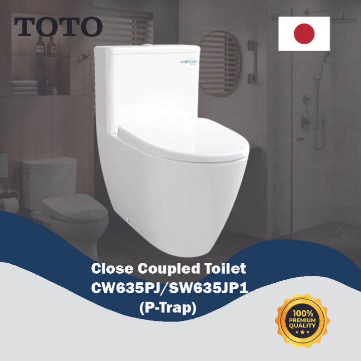TOTO Closet Duduk CW635PJ/SW635JP2 P-Trap | Lazada Indonesia