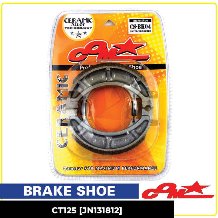 COMSTAR KAWASAKI CT125 Front & Rear Ceramic Motorcycle Brake Shoe ...