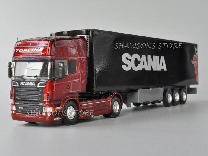 1:50 Scale Diecast Truck Model Toy Scania 730 Tractor With Container ...
