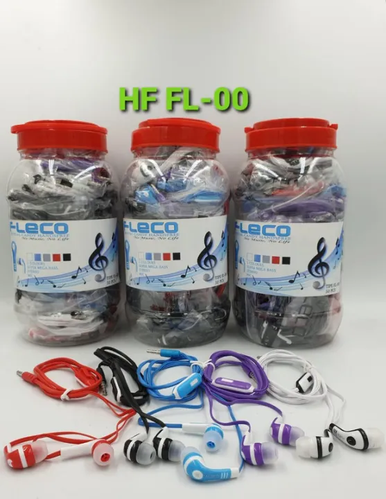 Fleco Headset Handsfree HF FL-00 FL00 FL 00 - 1 toples isi 50 pcs ...