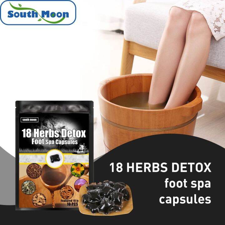 South Moon Foot Soak Capsules 10pcs Detox Foot Soak Capsule Portable ...