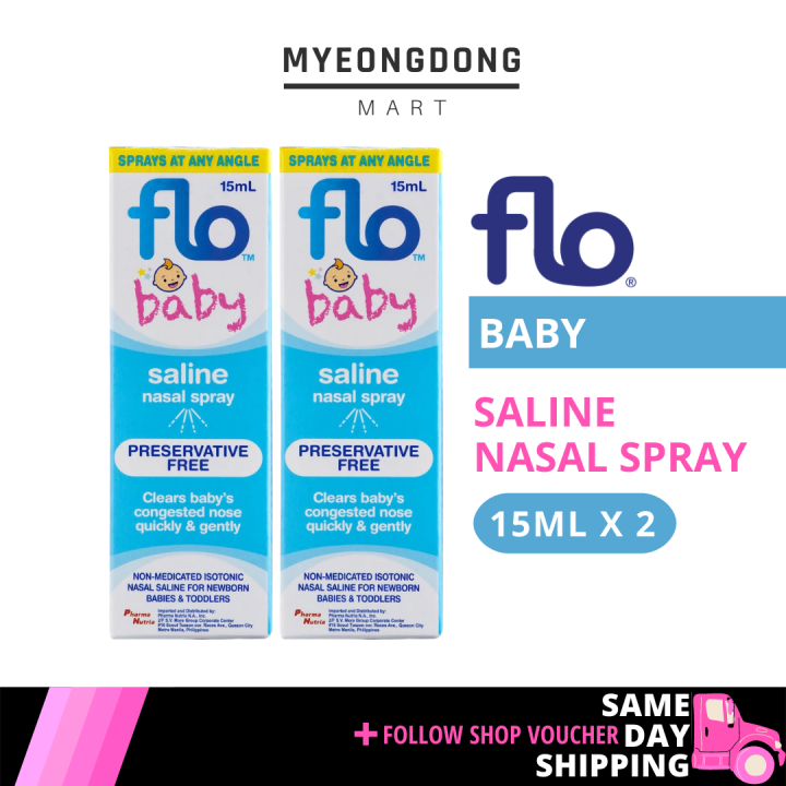 FLO Baby Saline Nasal Spray 15ml | Lazada Singapore