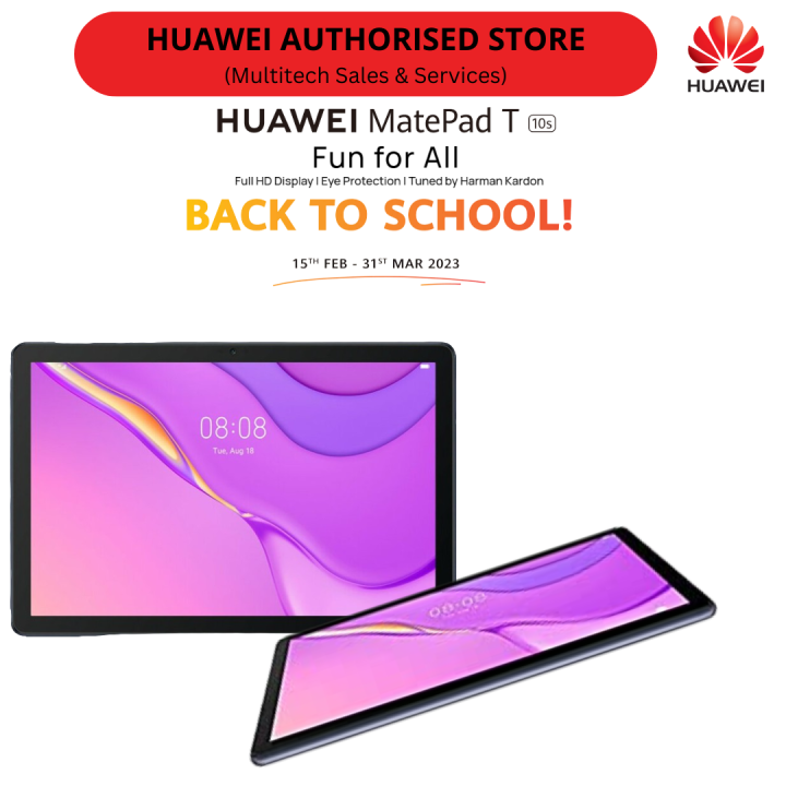 Huawei Matepad T10S 10.1 Inch Display Kirin 710A Processor High Amplitude Dual Speaker System ...