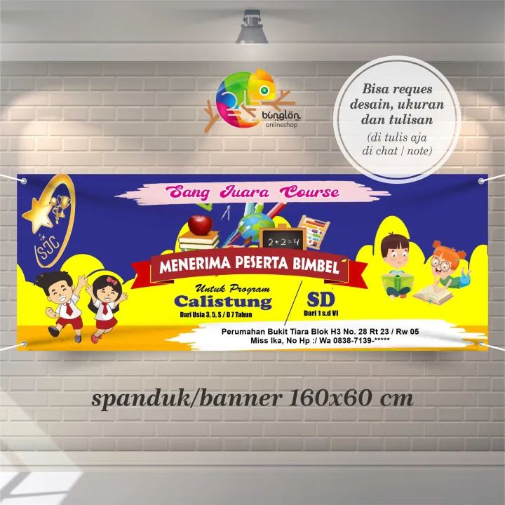 Spanduk Banner Bimbel, Spanduk Bimbel Bimbingan Belajar Free Desain ...